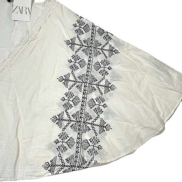 Zara | Tops | Zara Linen Blend Butterfly Wing Top | Poshmark